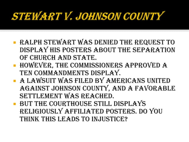 The separation of church and state and the first amendment | PPTX