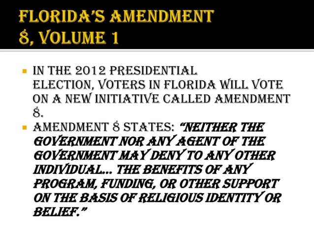 The separation of church and state and the first amendment | PPTX