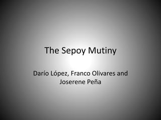 The sepoy munity | PPTX