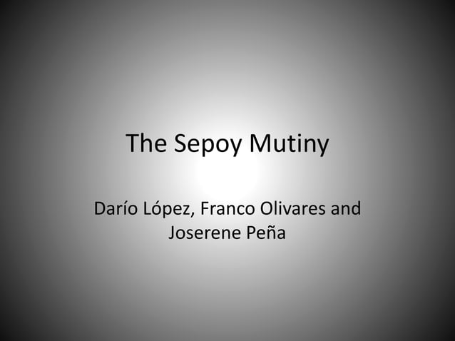 The sepoy munity | PPTX