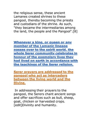 The serer religion.. | PDF