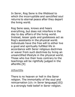 The serer religion.. | PDF