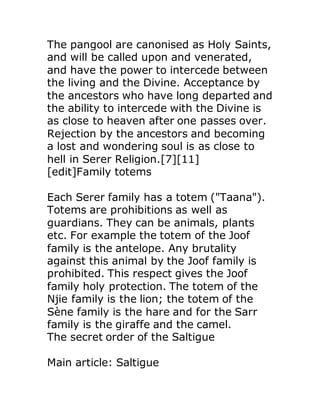 The serer religion.. | PDF