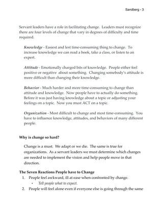 The Servant Leader | PDF