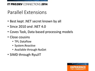 The server side story: Parallel and Asynchronous programming in .NET - ITProDevConnections 2014 ...