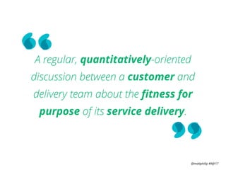 The Service-Delivery Review: The Missing Agile Feedback Loop [2017 Lean ...