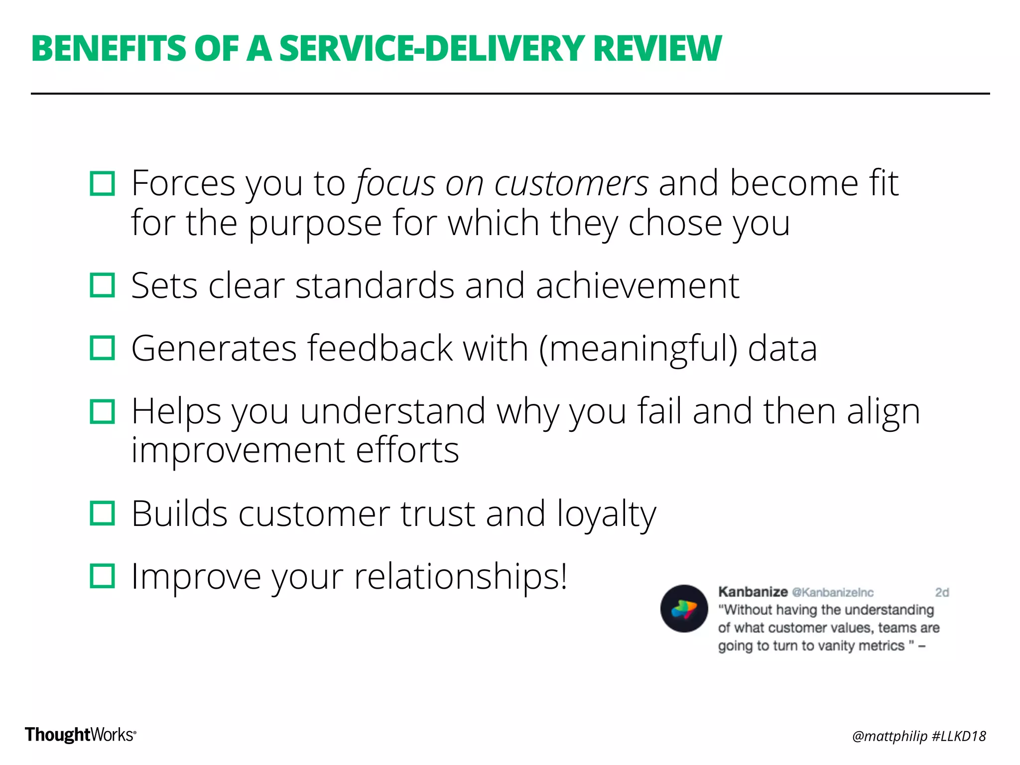 The Service-Delivery Review: The Missing Agile Feedback Loop [London ...