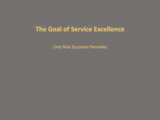 The Service Excellence Model | PPT