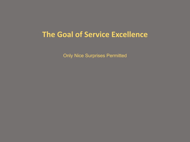 The Service Excellence Model | PPT