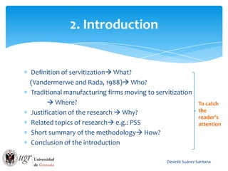 The servitization of manufacturing | PPTX