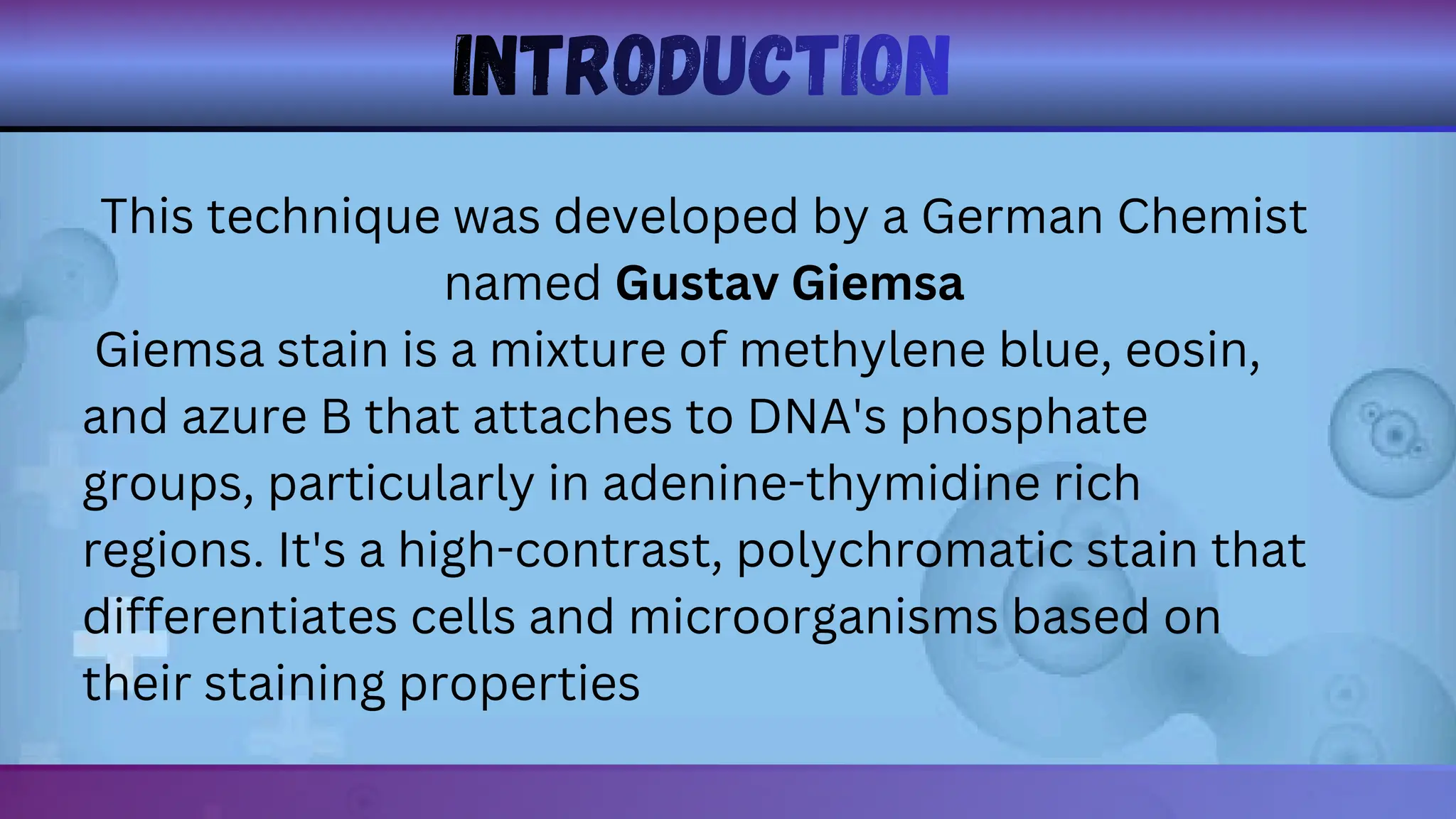 GIEMSA STAIN PRESENTATION MADE BY ALI HASSAN | PDF