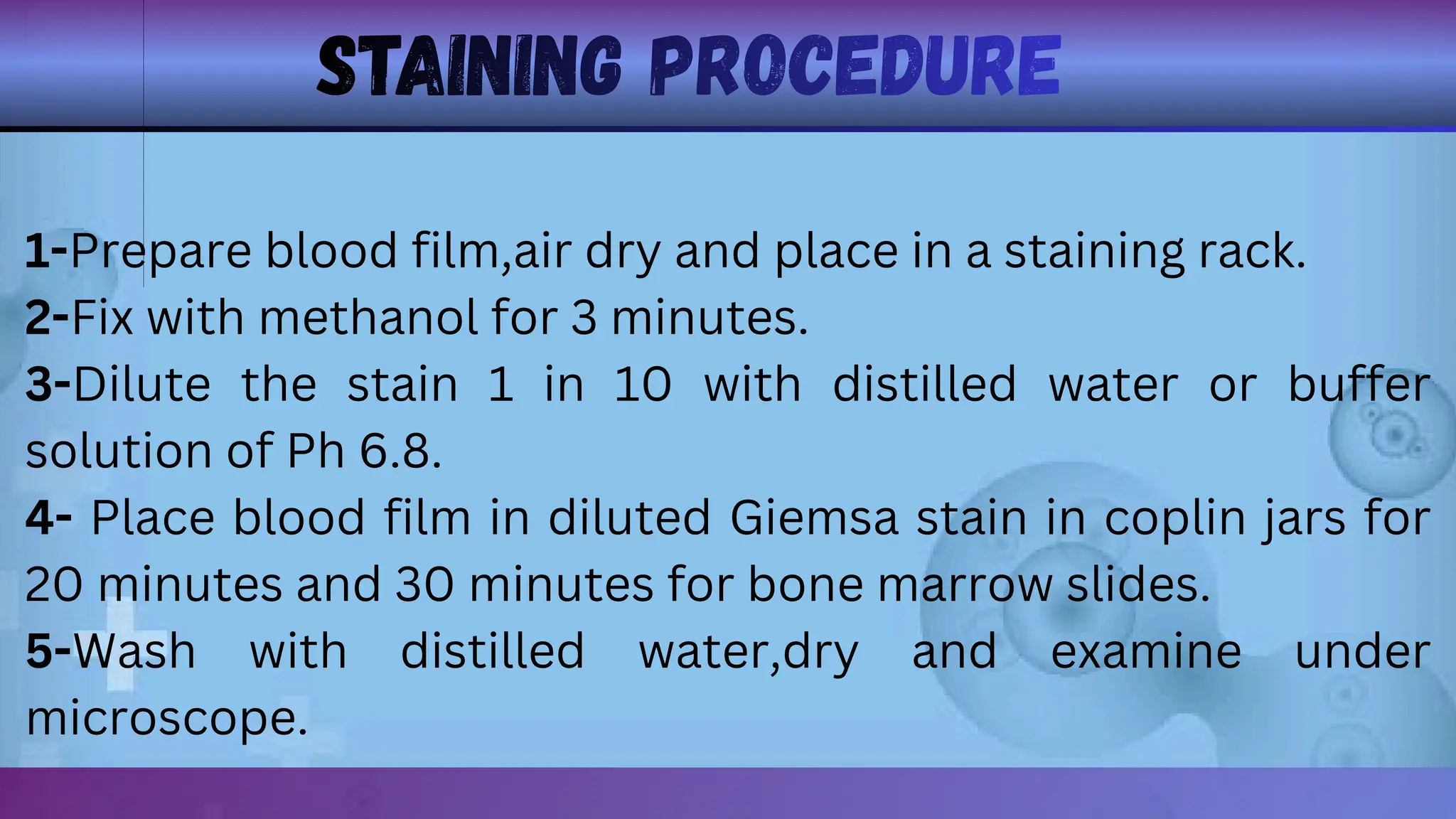 GIEMSA STAIN PRESENTATION MADE BY ALI HASSAN | PDF