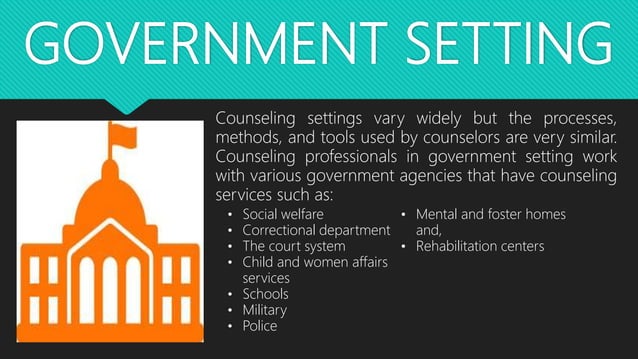 The setting, processes, methods, and tools in counseling | PPTX