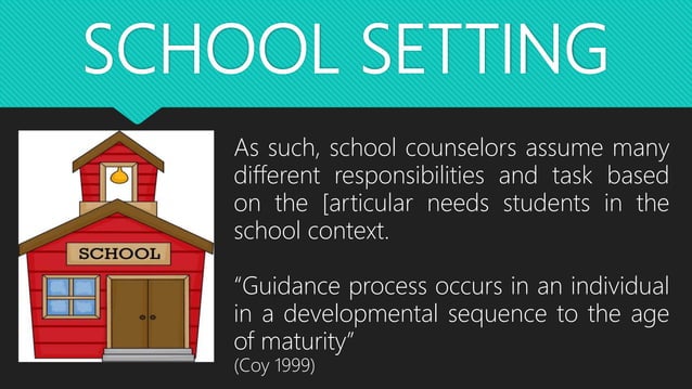 The setting, processes, methods, and tools in counseling | PPTX