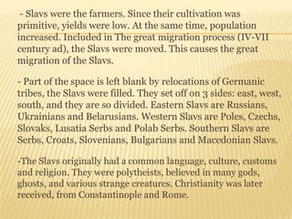 1 - The settlement of the Slavs in the Balkan | PPT