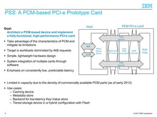 A Prototype Storage Subsystem based on Phase Change Memory | PPT