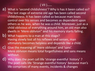 The Seven Ages | PPT