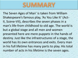 Theseven ages | PPTX