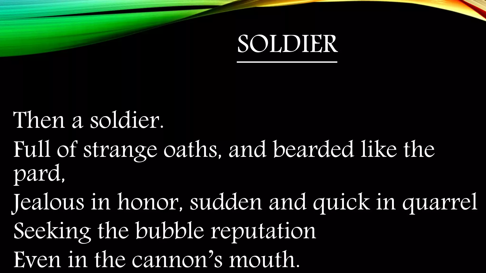 The seven ages | PPTX