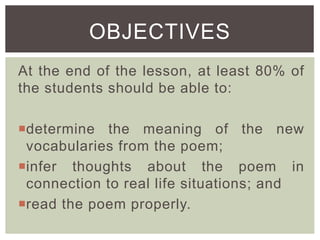 Lesson 1 Recognizing Roles in Life - The Seven Ages of Man | PPTX