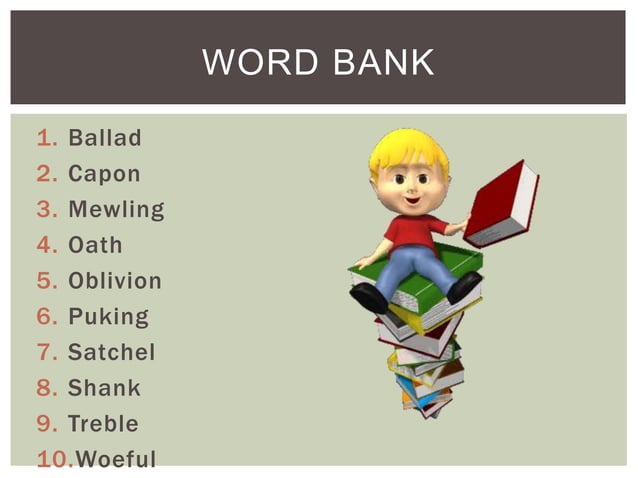 Lesson 1 Recognizing Roles in Life - The Seven Ages of Man | PPTX