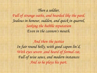 The seven ages ppt | PPTX