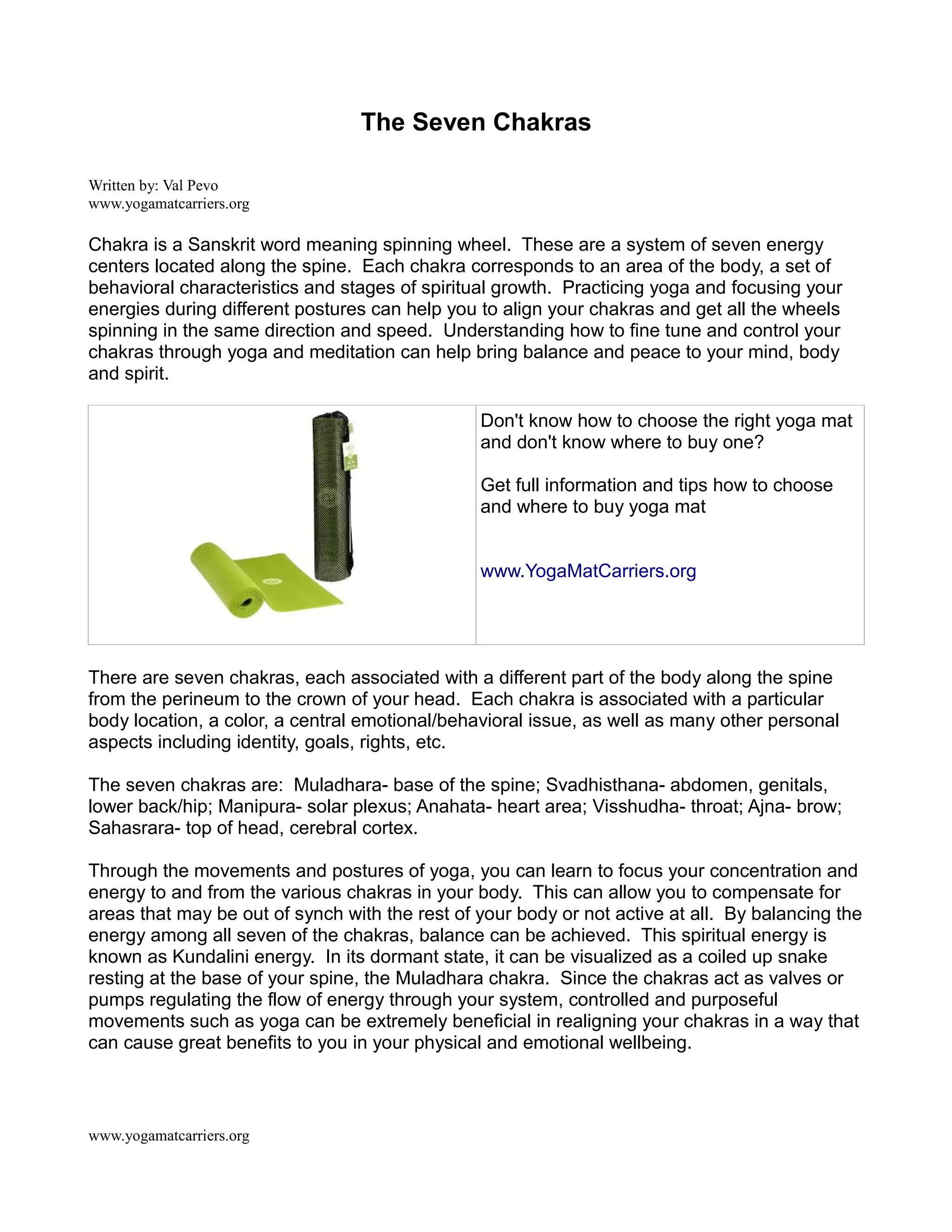 The seven chakras | PDF