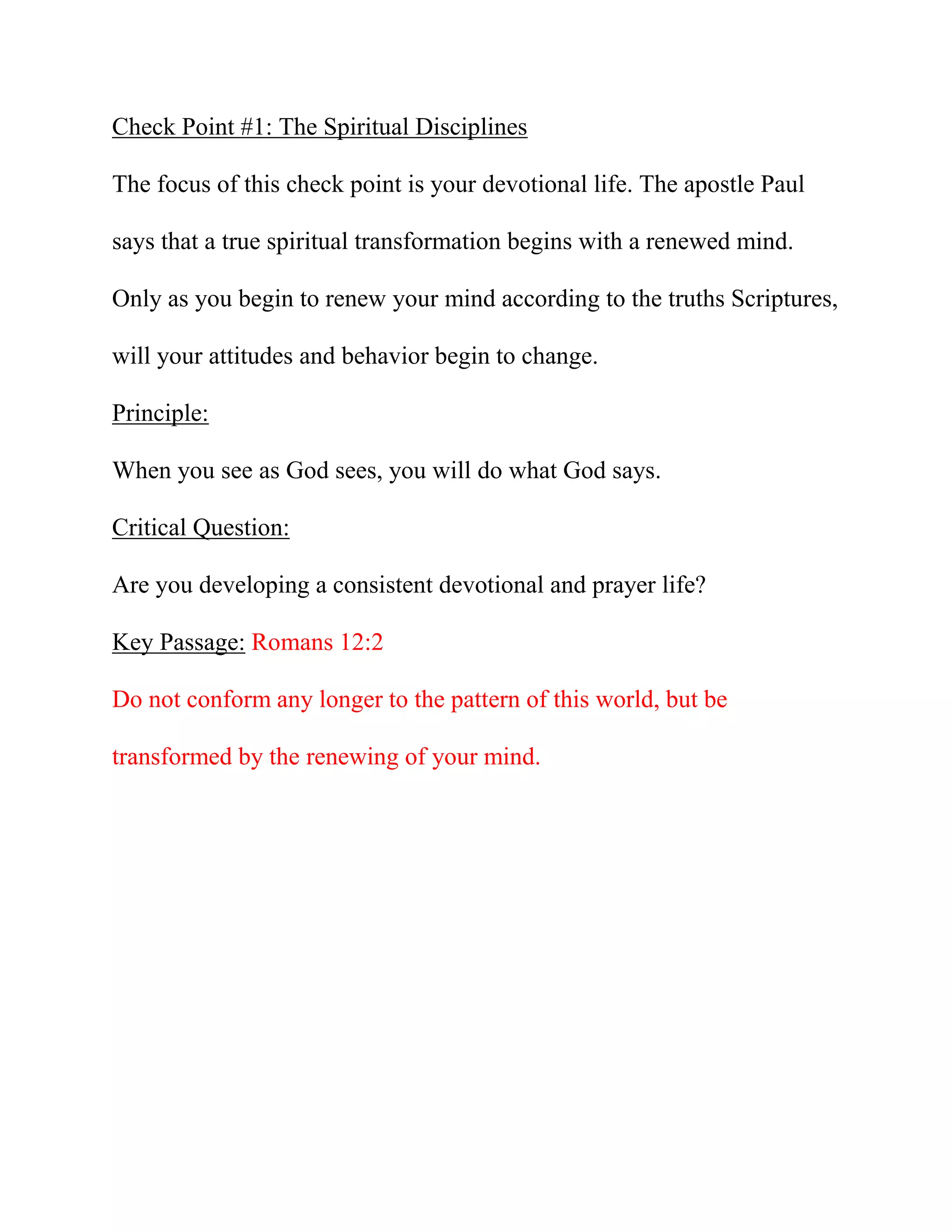 The seven checkpoints | DOCX