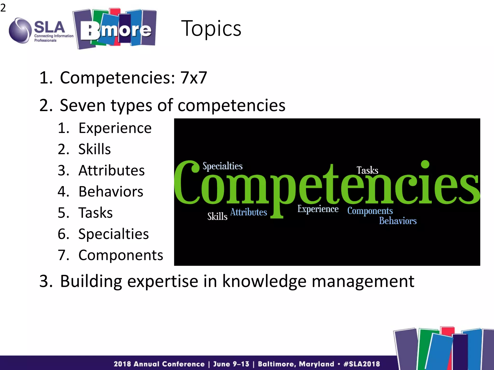 The Seven Competencies of Highly Effective Knowledge Managers | PPT