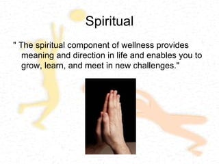 The seven components of wellness | PPT