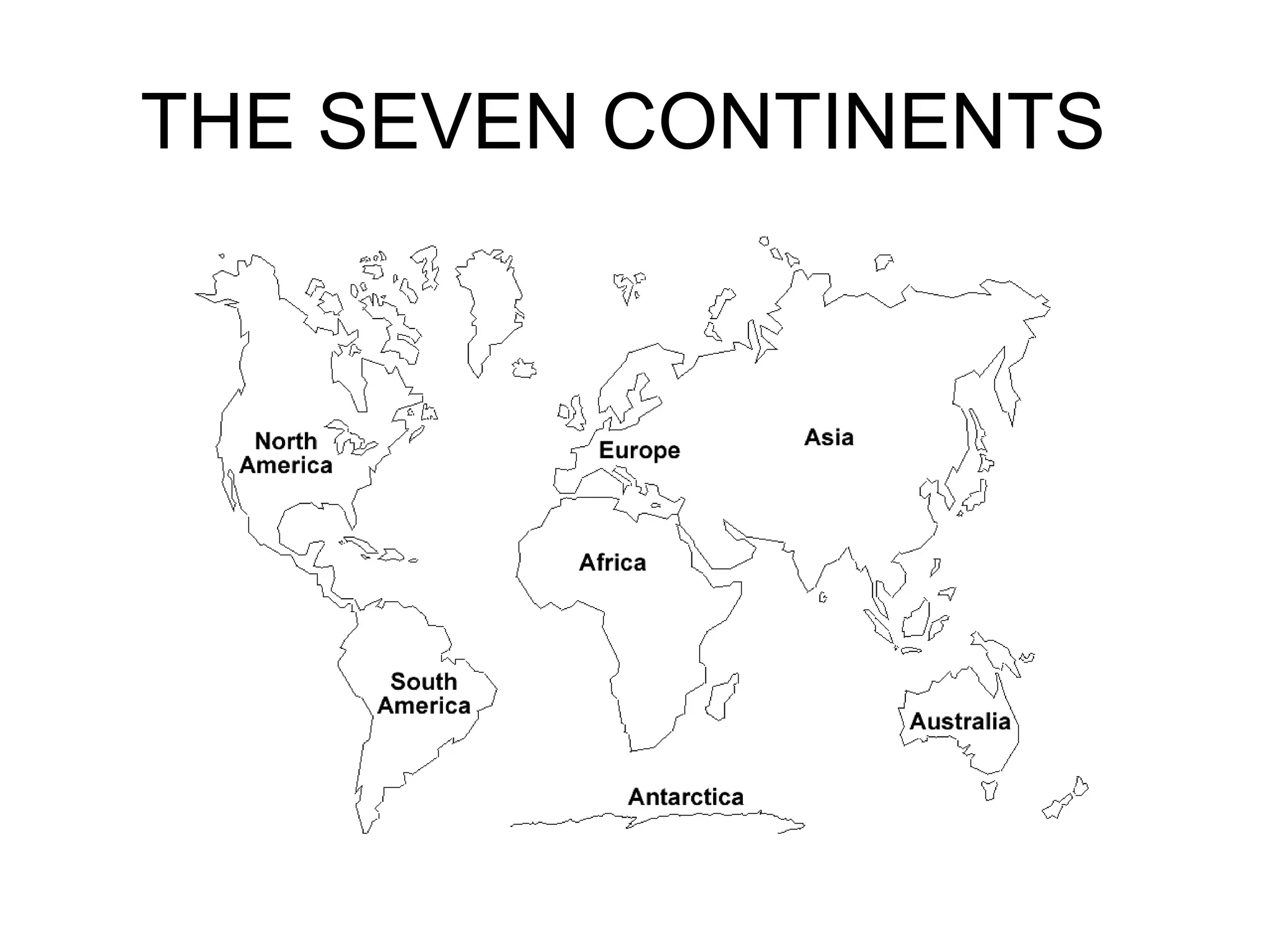 The seven continents | PPT