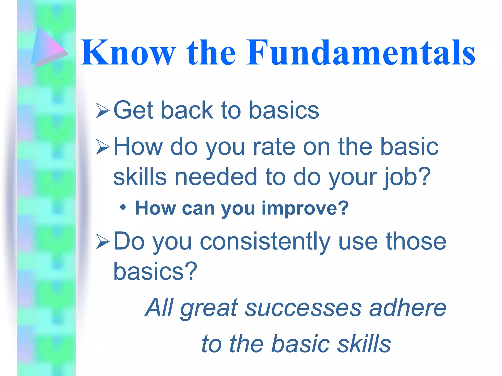 The Seven Essentials For Success | PDF