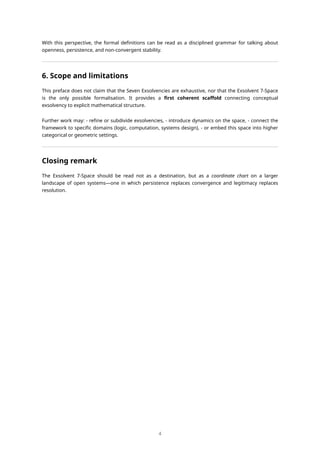 The Seven Exsolvencies and Exsolvent 7-Space: A Structural Framework ...