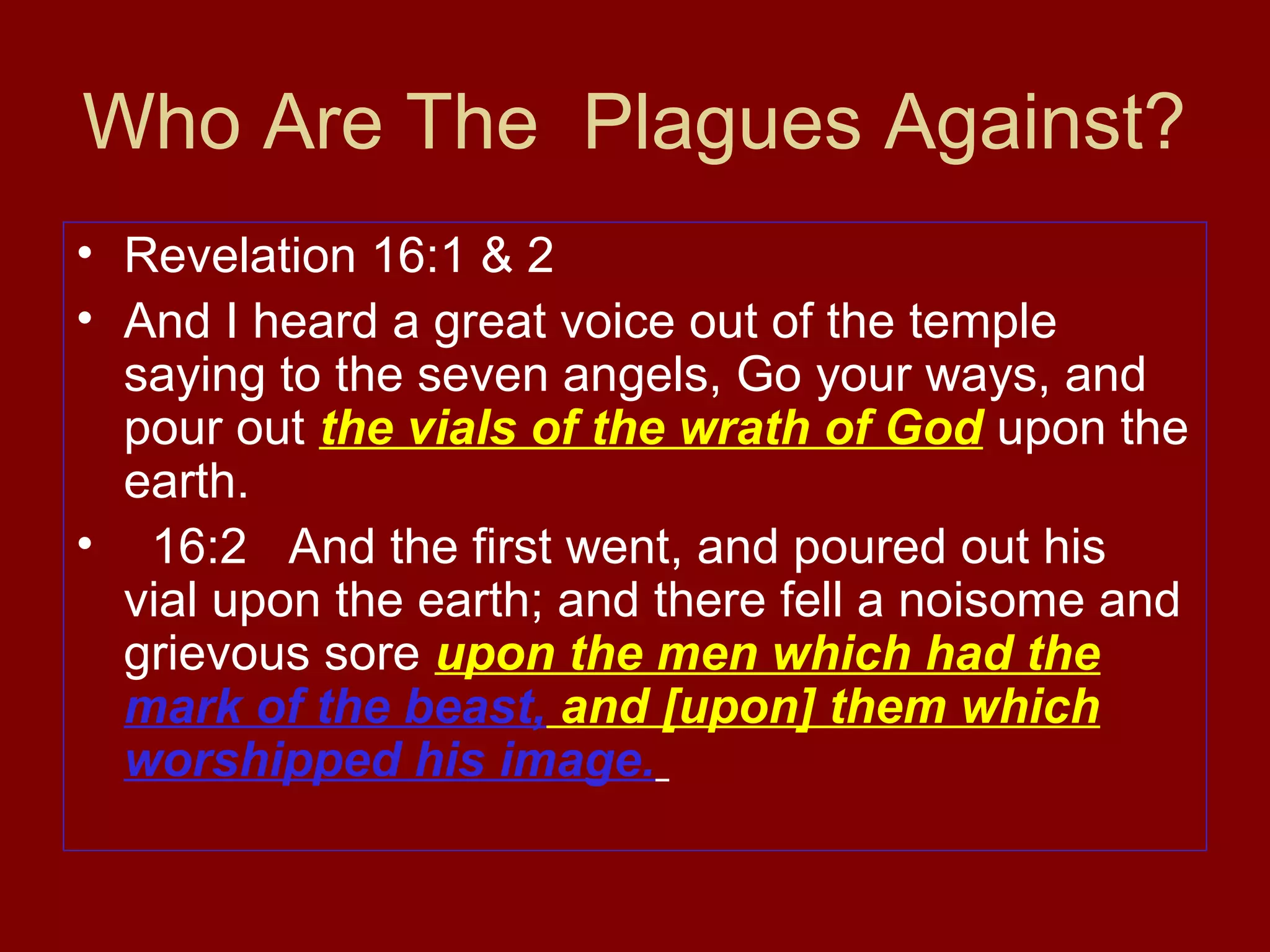 The seven last plagues | PPT