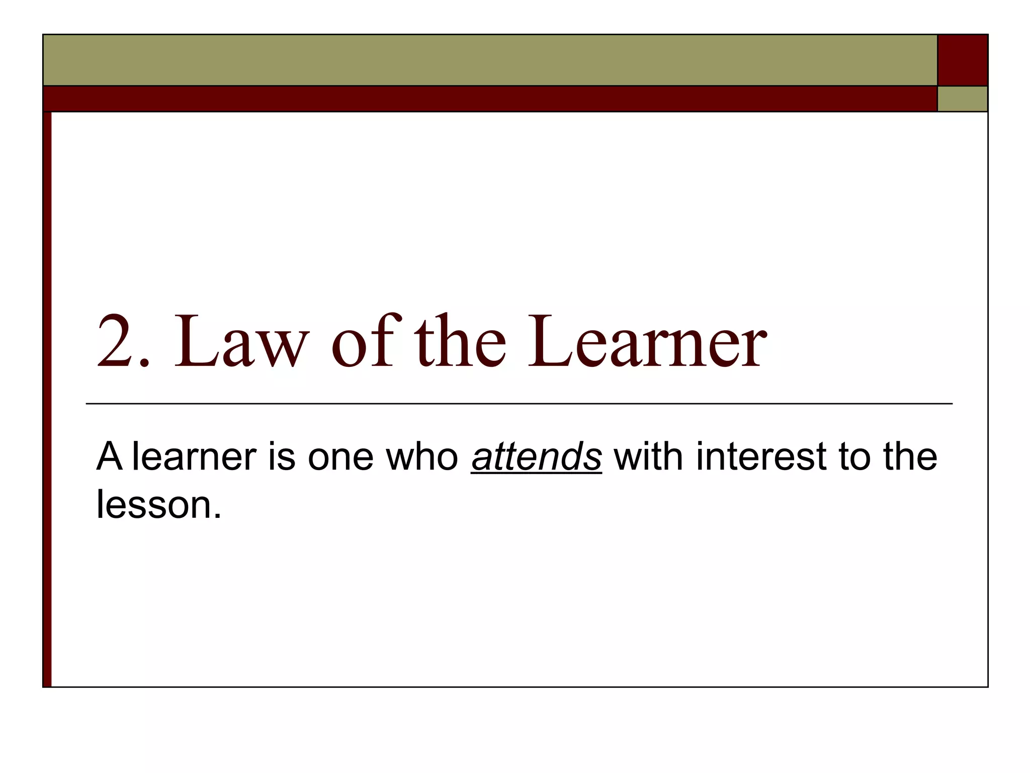 The seven laws_of_teaching (2) | PPT