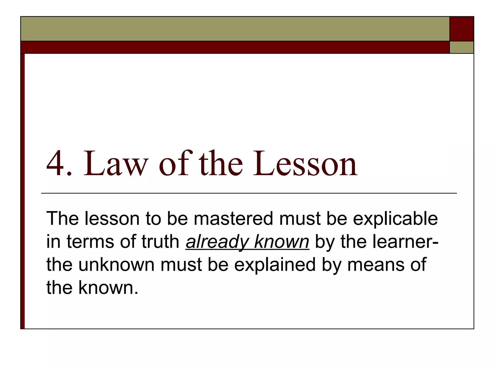 The seven laws_of_teaching (2) | PPT | Education