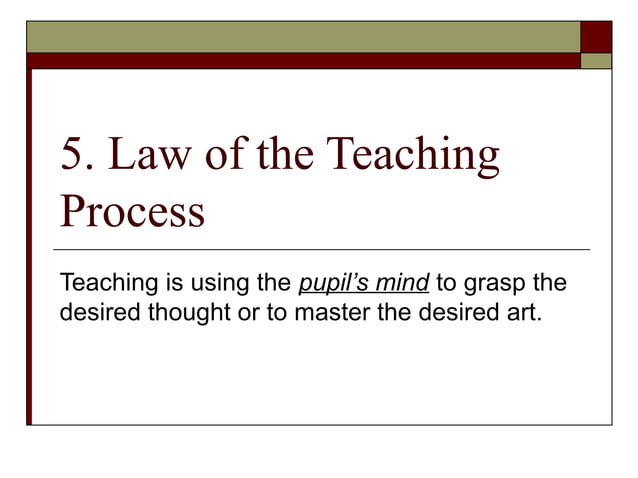 The seven laws_of_teaching (2) | PPT | Education