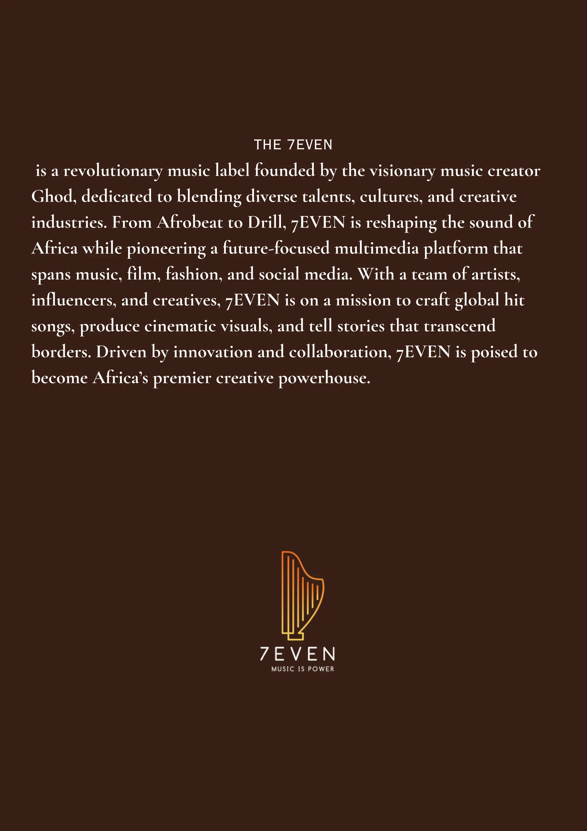 THE 7EVEN MUSIC STUDIOS AND ENTERTAINMENT | PDF | Free Download