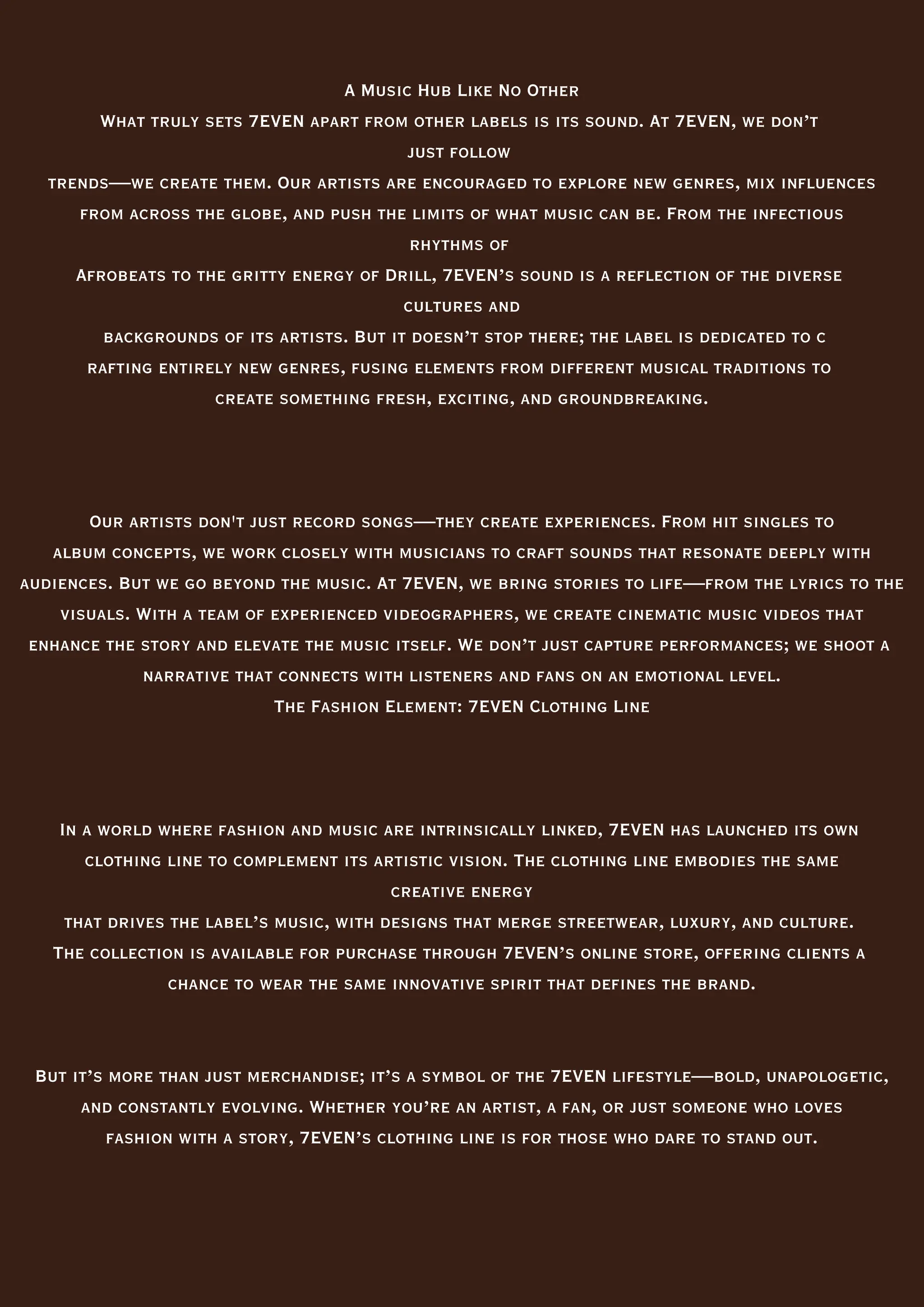 THE 7EVEN MUSIC STUDIOS AND ENTERTAINMENT | PDF | Free Download