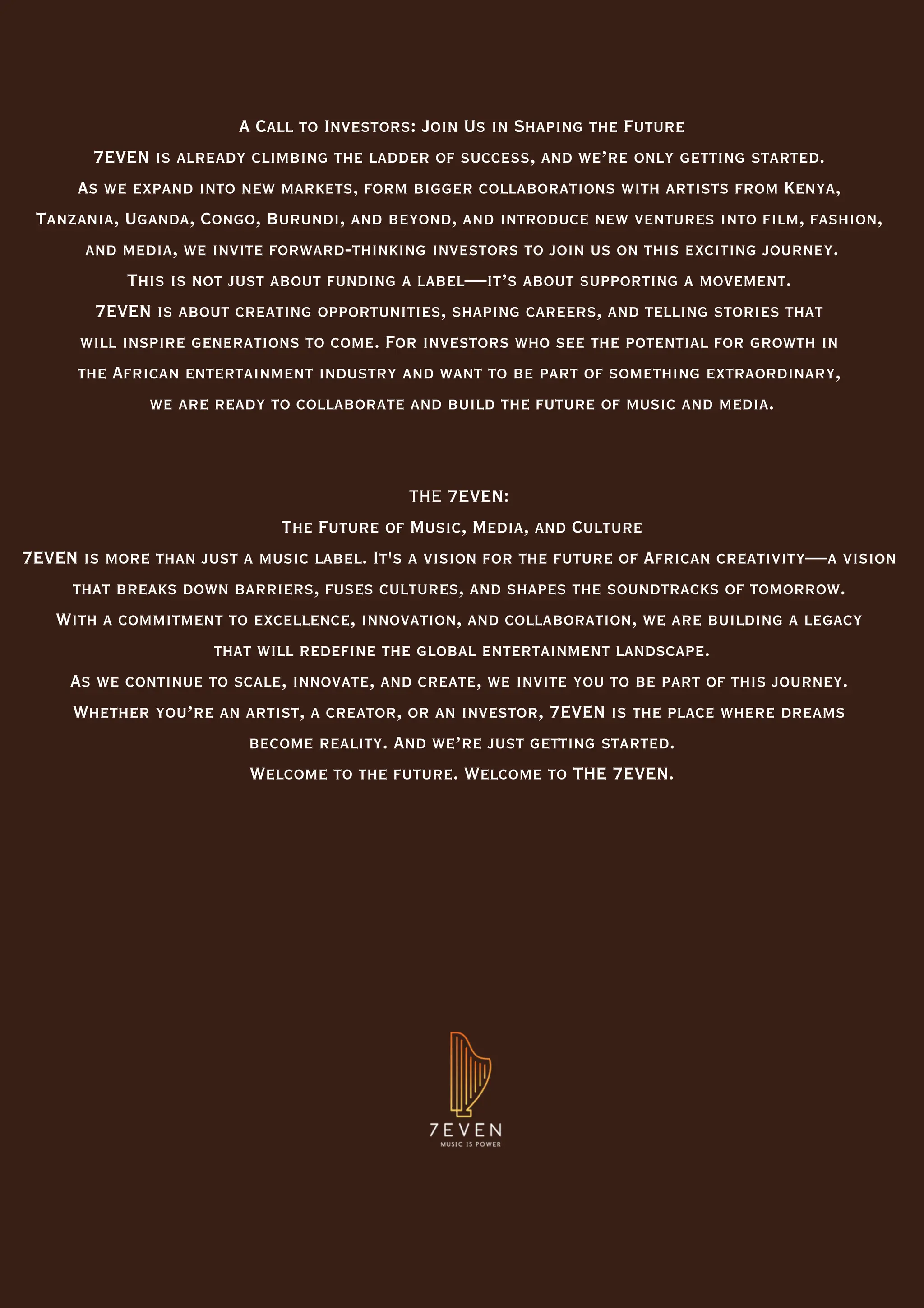 THE 7EVEN MUSIC STUDIOS AND ENTERTAINMENT | PDF | Free Download