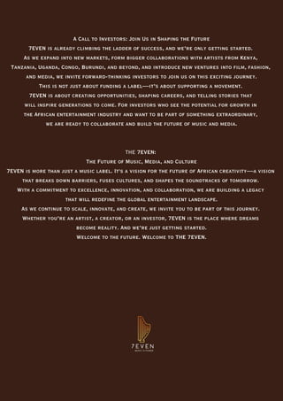 THE 7EVEN MUSIC STUDIOS AND ENTERTAINMENT | PDF | Free Download