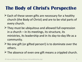 Understanding The Seven Motivational Gifts in Romans 12 | PPT