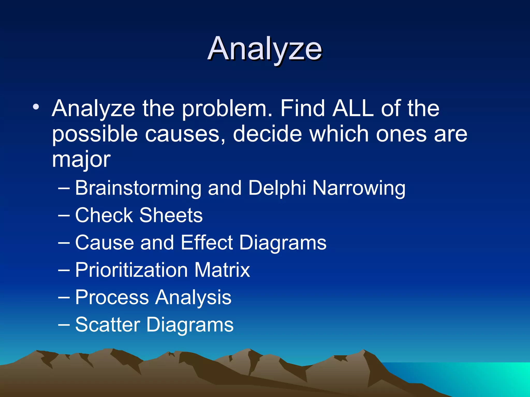 The Seven Problem Solving Steps | PPT