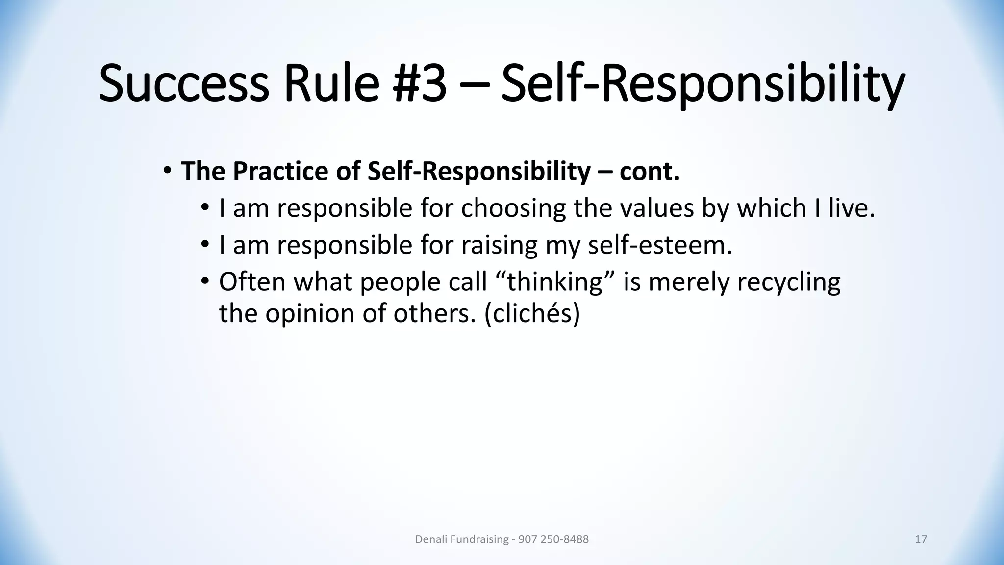 The Seven Rules of Self-Esteem - Men's Workshop | PPT