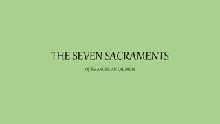 The seven sacraments | PPT