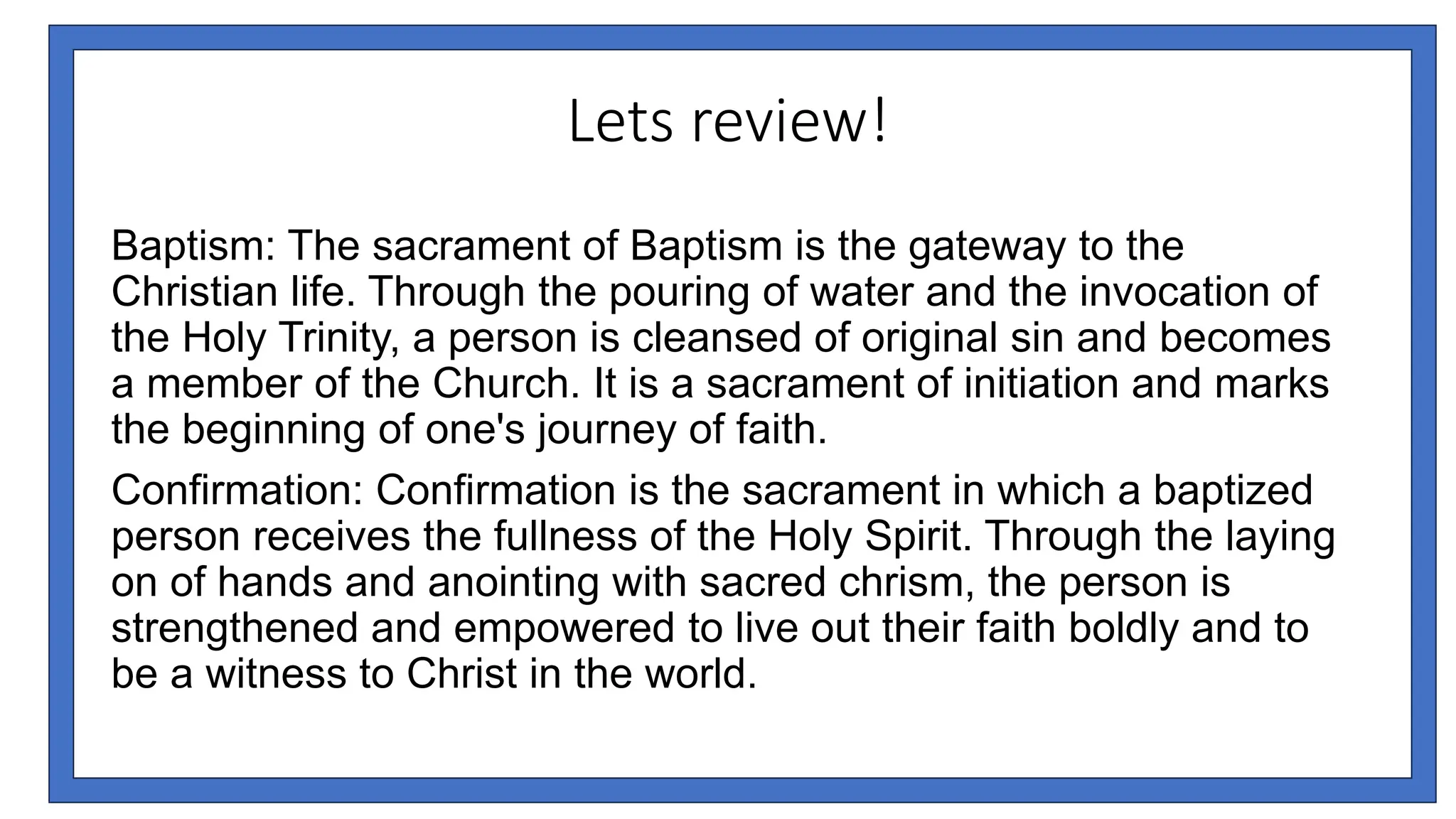 The Seven Sacraments | PPTX