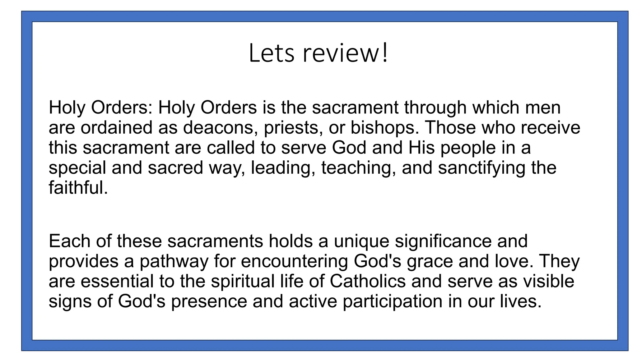 The Seven Sacraments | PPTX