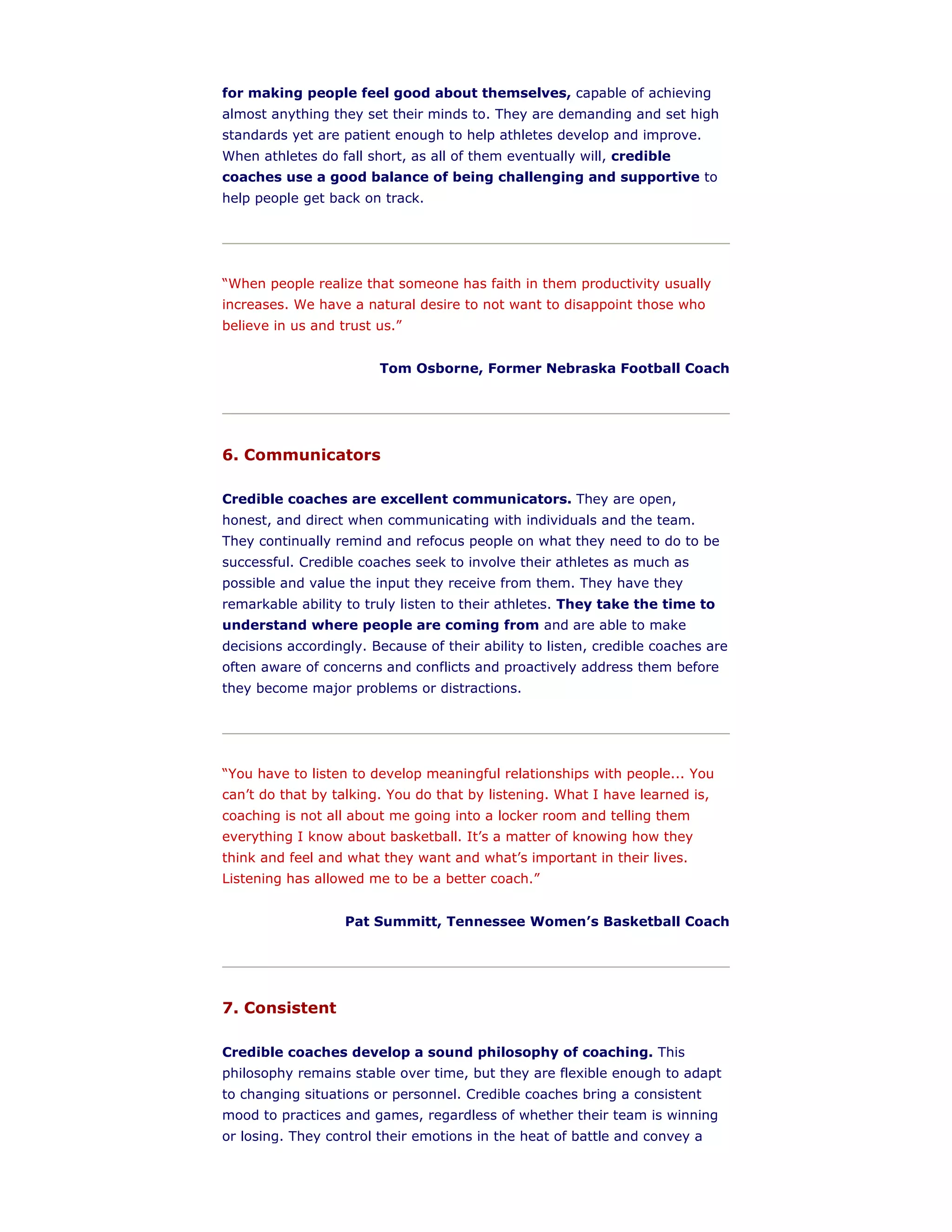 The seven secrets of successful coaches | PDF