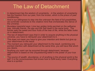 The seven spiritual laws of success | PPT