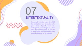 THE SEVEN STANDARDS OF TEXTUALITY_INTRO TO STYLISTICS.pptx